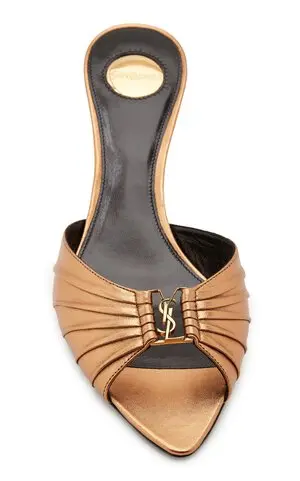 Saint Laurent Babylone Leather Mules