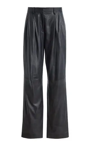 TWP Ivy Pleated Leather Trousers