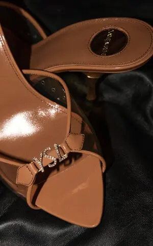 Saint Laurent Jerry Patent Leather Mules