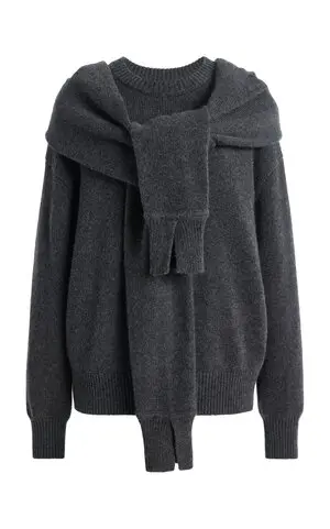TWP Shrug Cashmere Crewneck Sweater