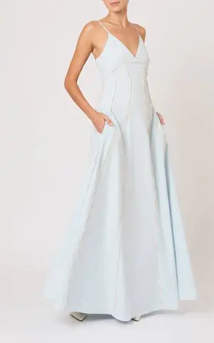 Rosie Assoulin Cami Cotton Poplin Maxi Dress