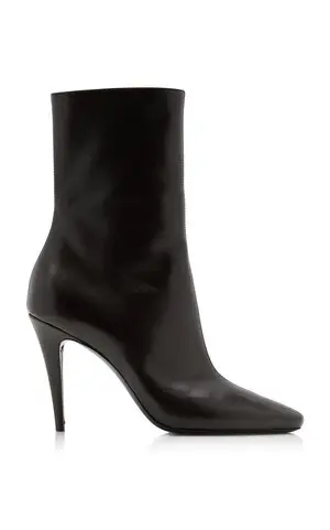 Saint Laurent Capucine Leather Boots - Black