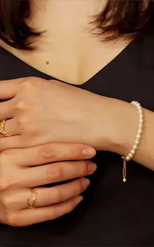 MILAMORE Pearl Duo Chain Jr. Bracelet