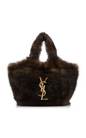 Saint Laurent Icare Maxi Shearling Shopping Tote