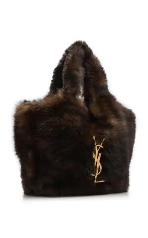 Saint Laurent Icare Maxi Shearling Shopping Tote