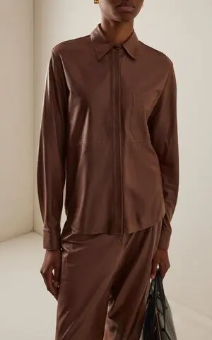 TWP Cowboy Update Leather Shirt