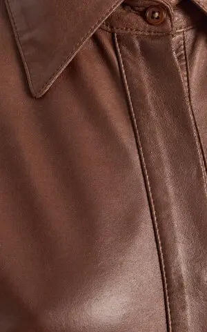 TWP Cowboy Update Leather Shirt