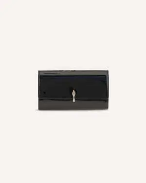 CHRISTIAN LOUBOUTIN Bettina Patent Leather Chain Wallet