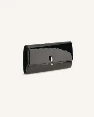 CHRISTIAN LOUBOUTIN Bettina Patent Leather Chain Wallet