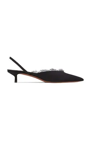 NEOUS Irena Silk Slingback Black