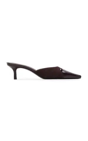 BLACK SUEDE STUDIO Rue Cheetah Pony Hair Mules Brown