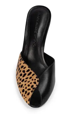 BLACK SUEDE STUDIO Noa Cheetah Pony Hair Mules - Animal