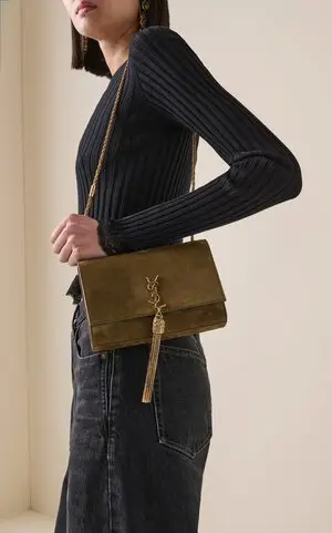 Saint Laurent Small Kate Tassel Suede Bag