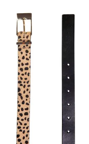 BLACK SUEDE STUDIO Legend Cheetah Pony Hair Belt