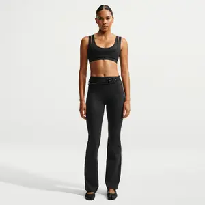 Nike Skims Matte High-waisted Slim Flared Leggings - Black