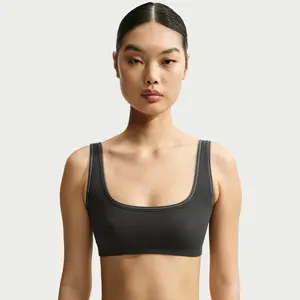 Nike Skims Ribbed Seamless Micro-scoop Bra - Black