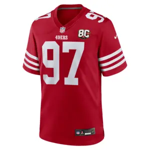 Nike Nick Bosa San Francisco 49ers 80th Anniversary Nfl Game Jersey - Red