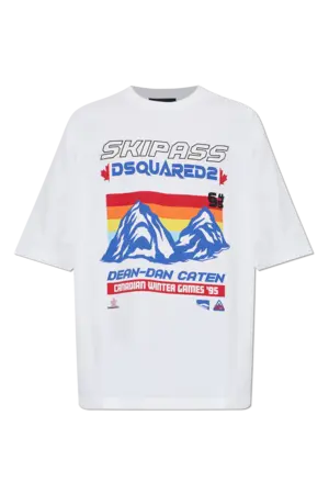 Dsquared2 Cotton T-shirt With Print - White