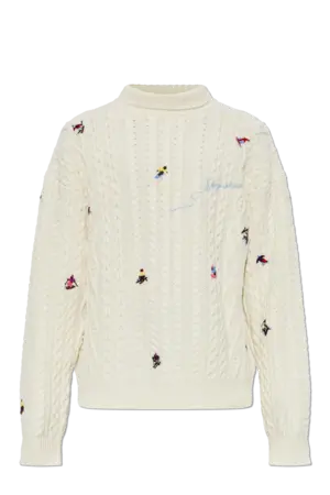 Dsquared2 Wool Turtleneck With Embroidered Logo