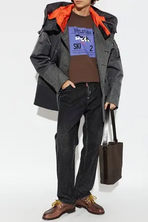 Dsquared2 Insulated Coat With Stand-up Collar