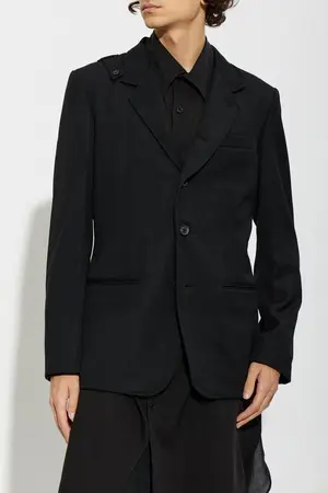 Yohji Yamamoto Wool Blazer With Single Vent