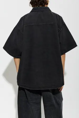 Balenciaga Denim Short-sleeve Shirt