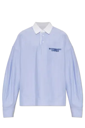 Dsquared2 Cotton Polo Shirt With Printed Logo