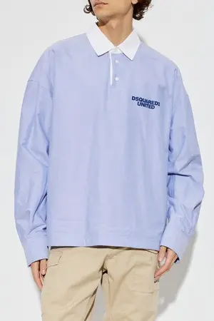 Dsquared2 Cotton Polo Shirt With Printed Logo