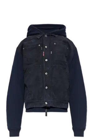 Dsquared2 Denim Jacket With Hood