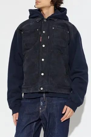 Dsquared2 Denim Jacket With Hood