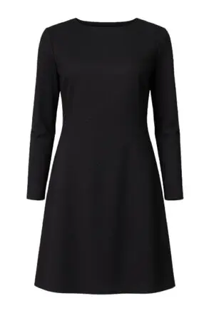 CONQUISTA Elegant Long Sleeve A-line Dress