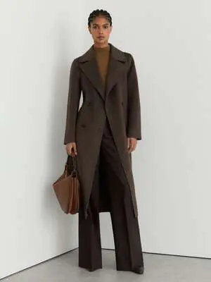 REISS Rene Petite Double-breasted Wool-blend Coat With Cashmere