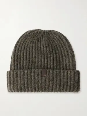 SLOWEAR Wool-blend Bouclé Beanie - Green