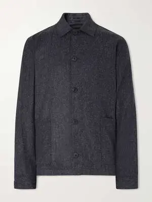 Sunspel Wool-twill Jacket - Gray