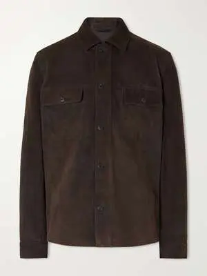 Sunspel Suede Overshirt