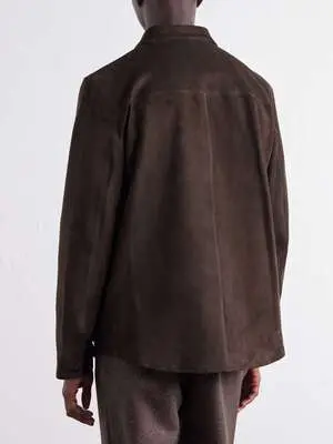Sunspel Suede Overshirt
