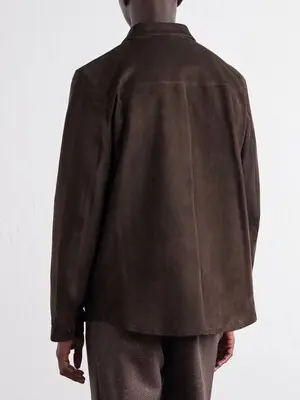 Sunspel Suede Overshirt