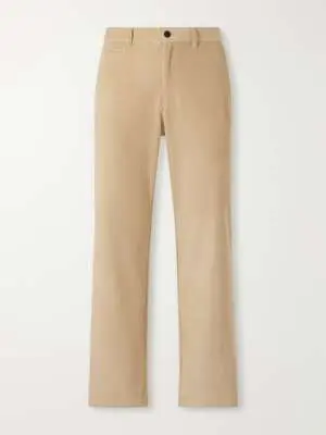 Portuguese Flannel Straight-leg Cotton-corduroy Trousers - Beige