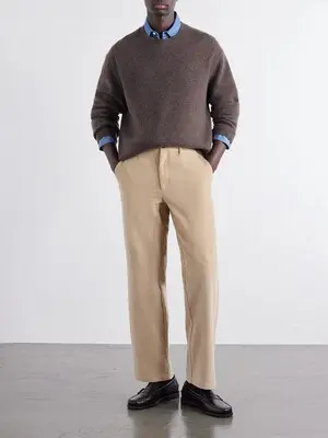 Portuguese Flannel Straight-leg Corduroy Trousers