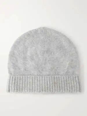 Altea Brushed Cashmere Beanie - Gray