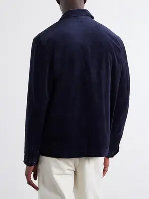 Sunspel Cotton-blend Corduroy Blouson Jacket - Blue
