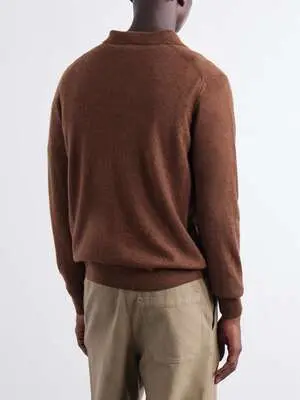 Sunspel Cashmere Polo Shirt