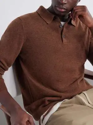Sunspel Cashmere Polo Shirt