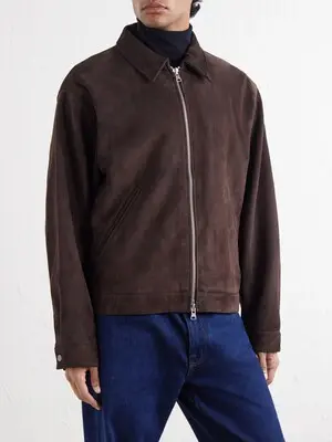 Nn07 Petrus Suede Jacket - Brown