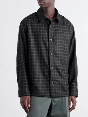 A.p.c. Bobby Checked Wool-blend Twill Shirt