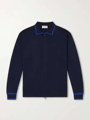 John Smedley Albie Merino Wool Zip-up Cardigan