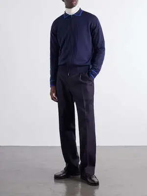 John Smedley Albie Merino Wool Zip-up Cardigan