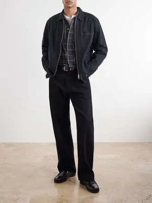 Folk Patch Checked Cotton-blend Seersucker Shirt