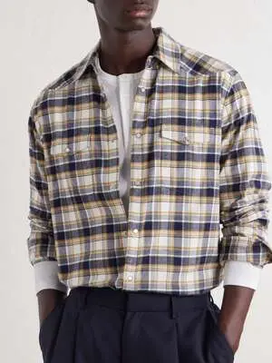 Mr P. Western Checked Organic Cotton Shirt