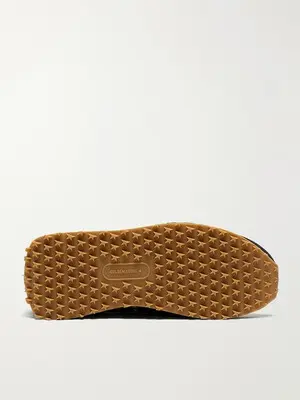 GOLDEN GOOSE Marathon Suede And Leather Sneakers - Blue